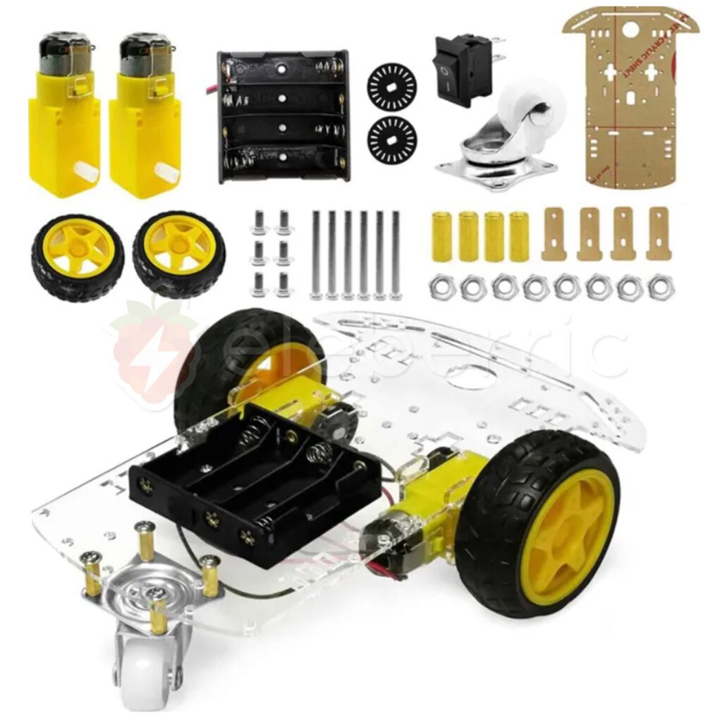 2WD Smart Robotic Car Acrylic Chassis Kit - eleberric