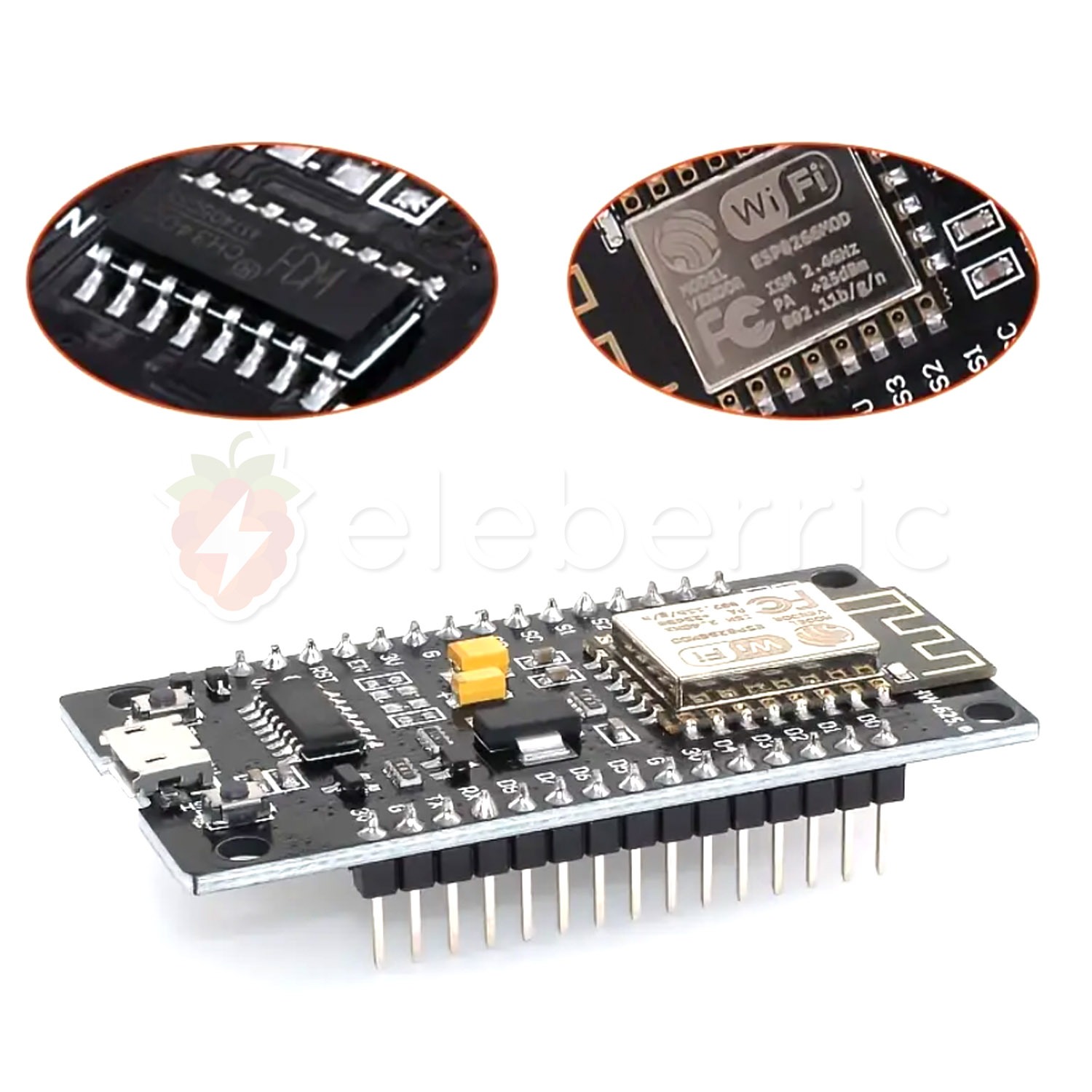 NodeMCU V3.0 ESP8266 CH340 Lue WiFi Development Board - eleberric