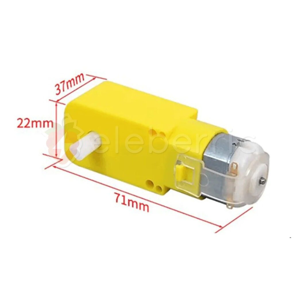 Gear Motor TT Yellow for Arduino Robotic Car - eleberric