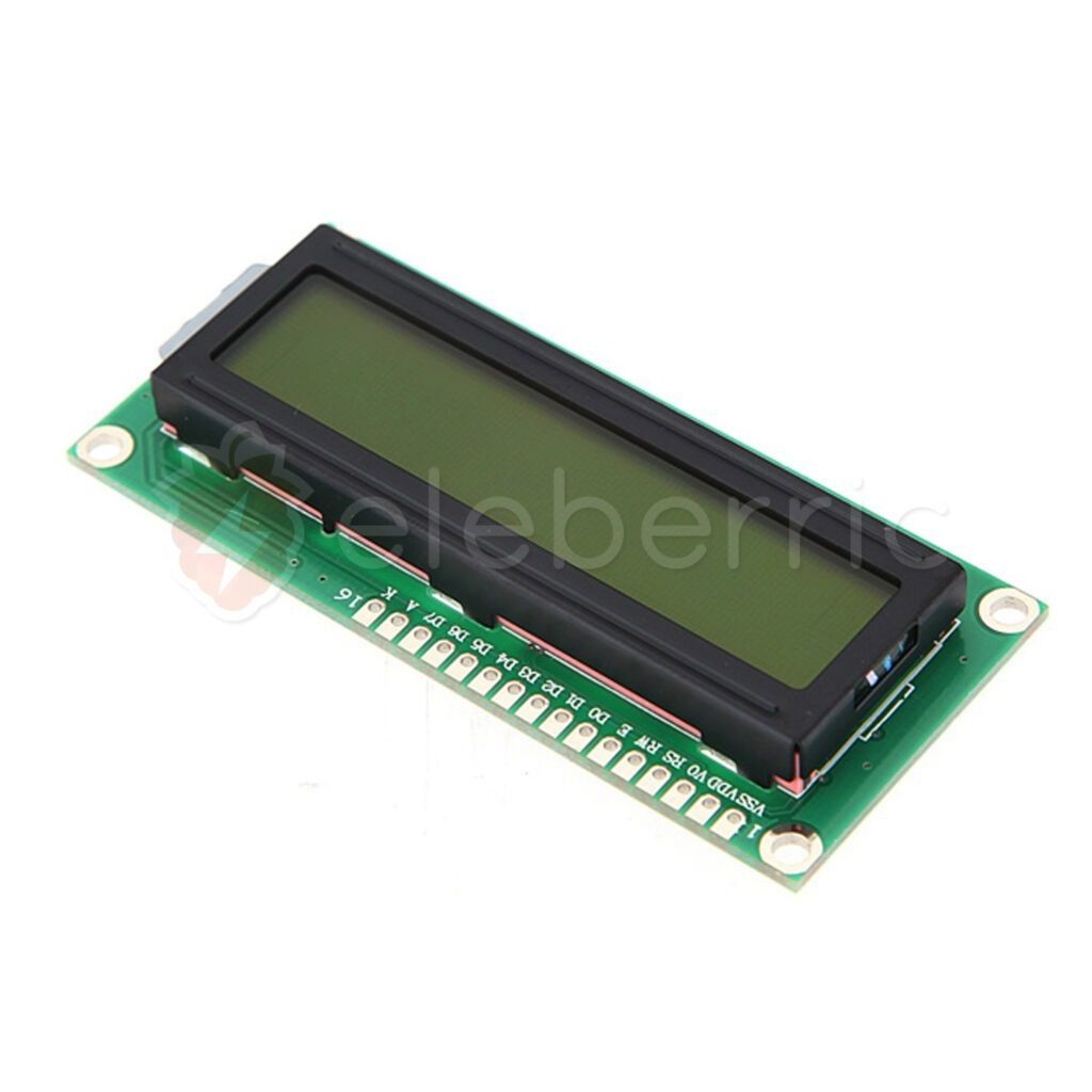 1602 LCD Display Yellow Backlight - eleberric