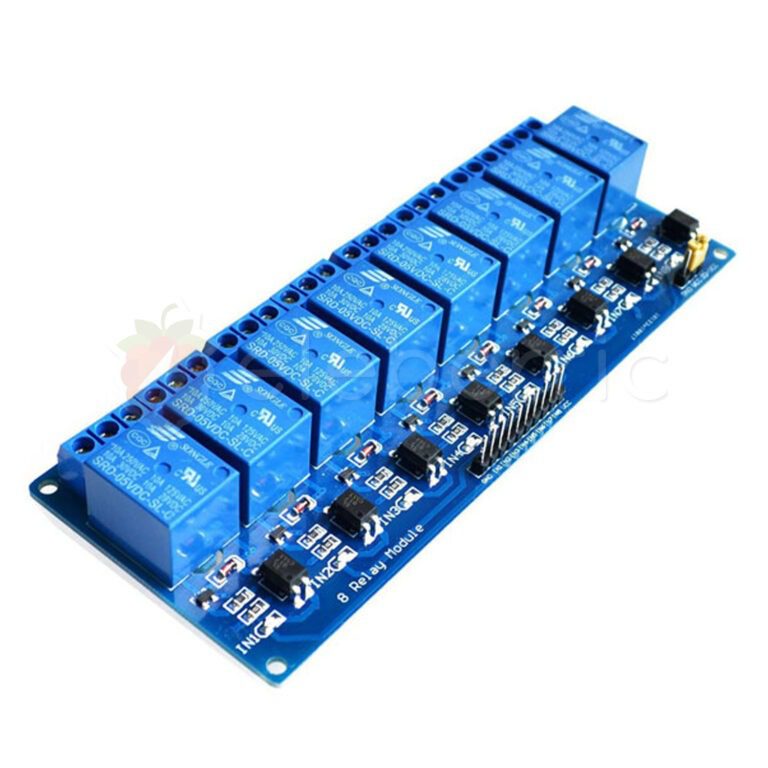 8 Channel 5V Relay Module with Optocoupler - eleberric