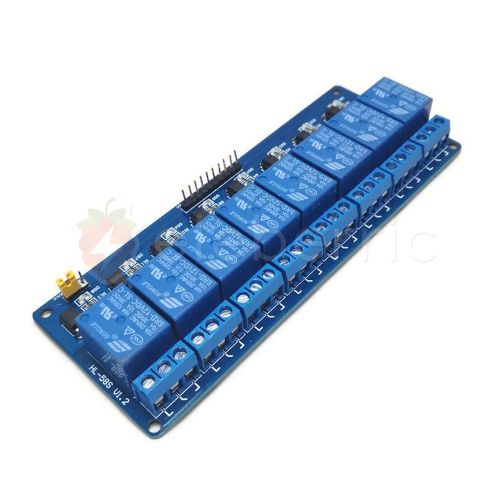 8 Channel 5V Relay Module with Optocoupler - eleberric