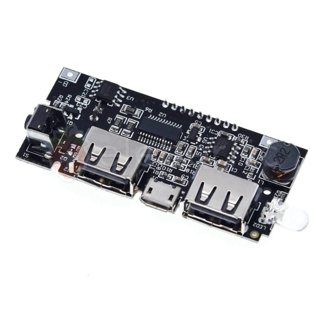 Dual USB 5V 1A 2.1A Power Bank Module for 18650 Li-ion Battery - eleberric