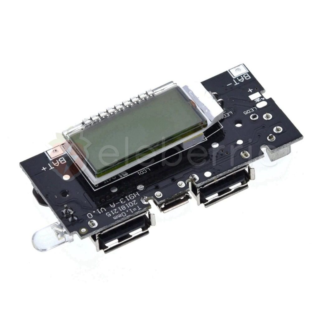 Dual USB 5V 1A 2.1A Power Bank Module for 18650 Li-ion Battery - eleberric