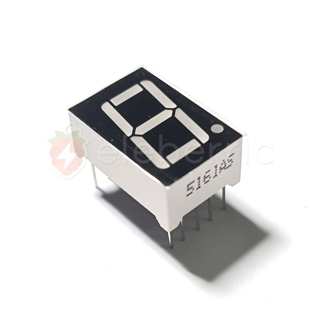 Seven Segment Display 1 Digit 0.56 inch Red Common Cathode - eleberric