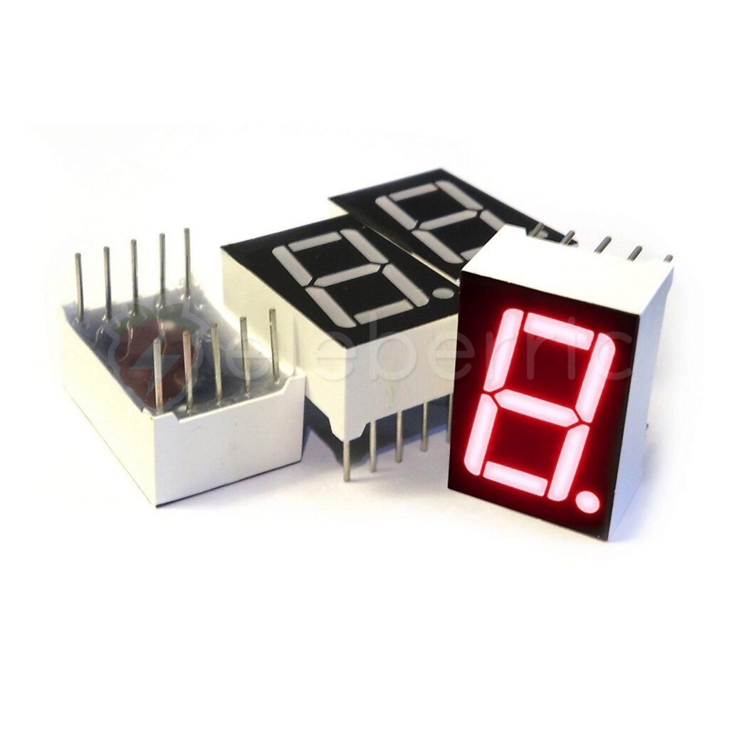 Seven Segment Display 1 Digit 0.56 inch Red Common Cathode - eleberric