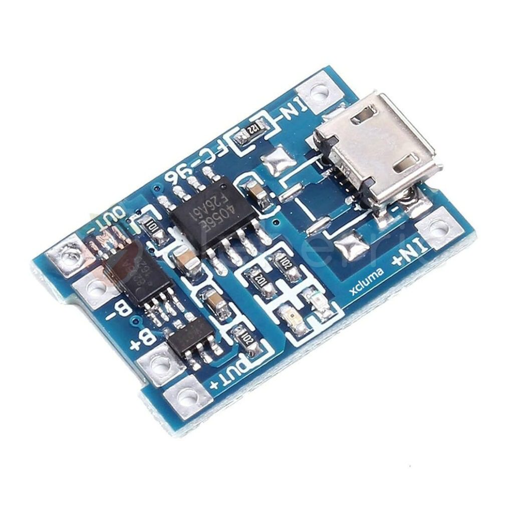 TP4056 5V 1A Micro USB Charger with Current Protection for Li-ion ...