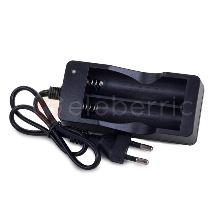 Dual Battery Charger for 18650 Li-ion Rechargeable Battery - eleberric