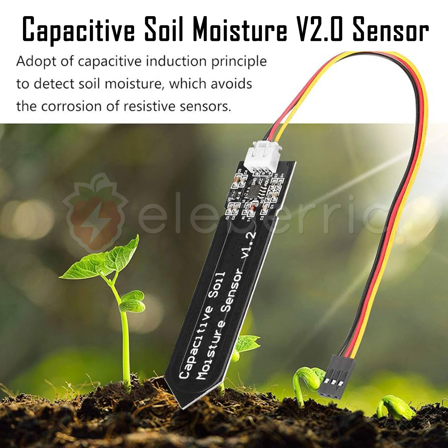 Capacitive Soil Moisture Sensor Module V2.0 - eleberric