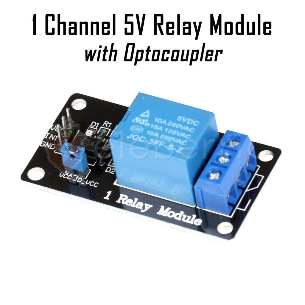 1 Channel 5V Relay Module with Optocoupler - eleberric