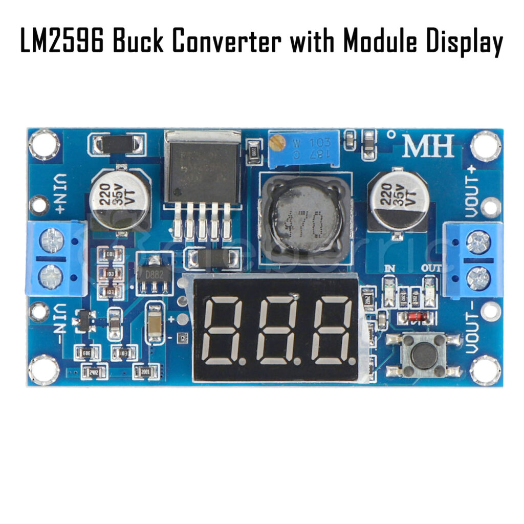 LM2596 Step Down Buck Converter Module with Display - eleberric