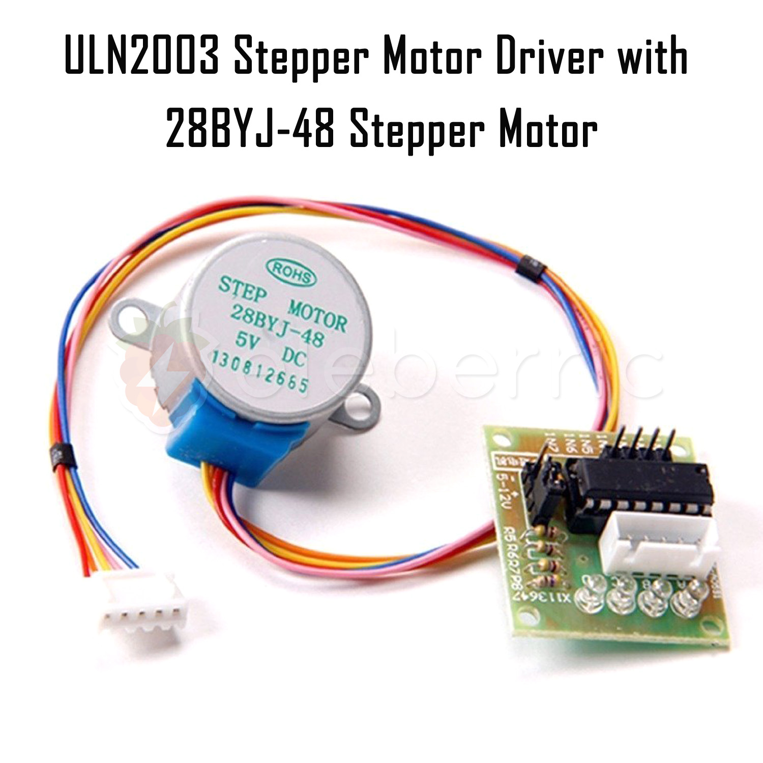 ULN2003 Stepper Motor Driver and 28BYJ-48 Stepper Motor - eleberric